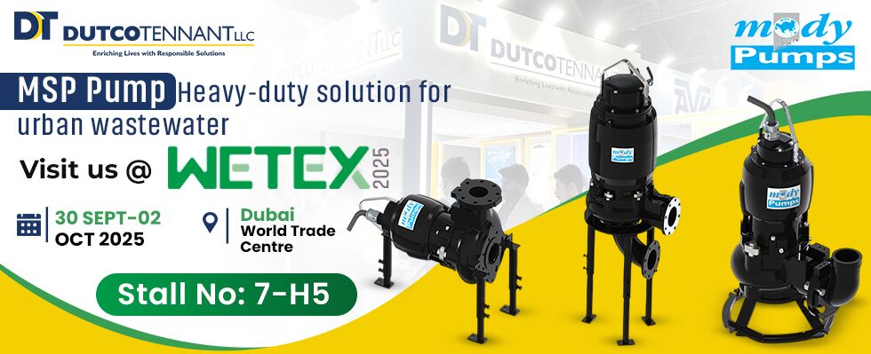MSP Wastewater Pumps for Solids and Slurry | WETEX 2025
