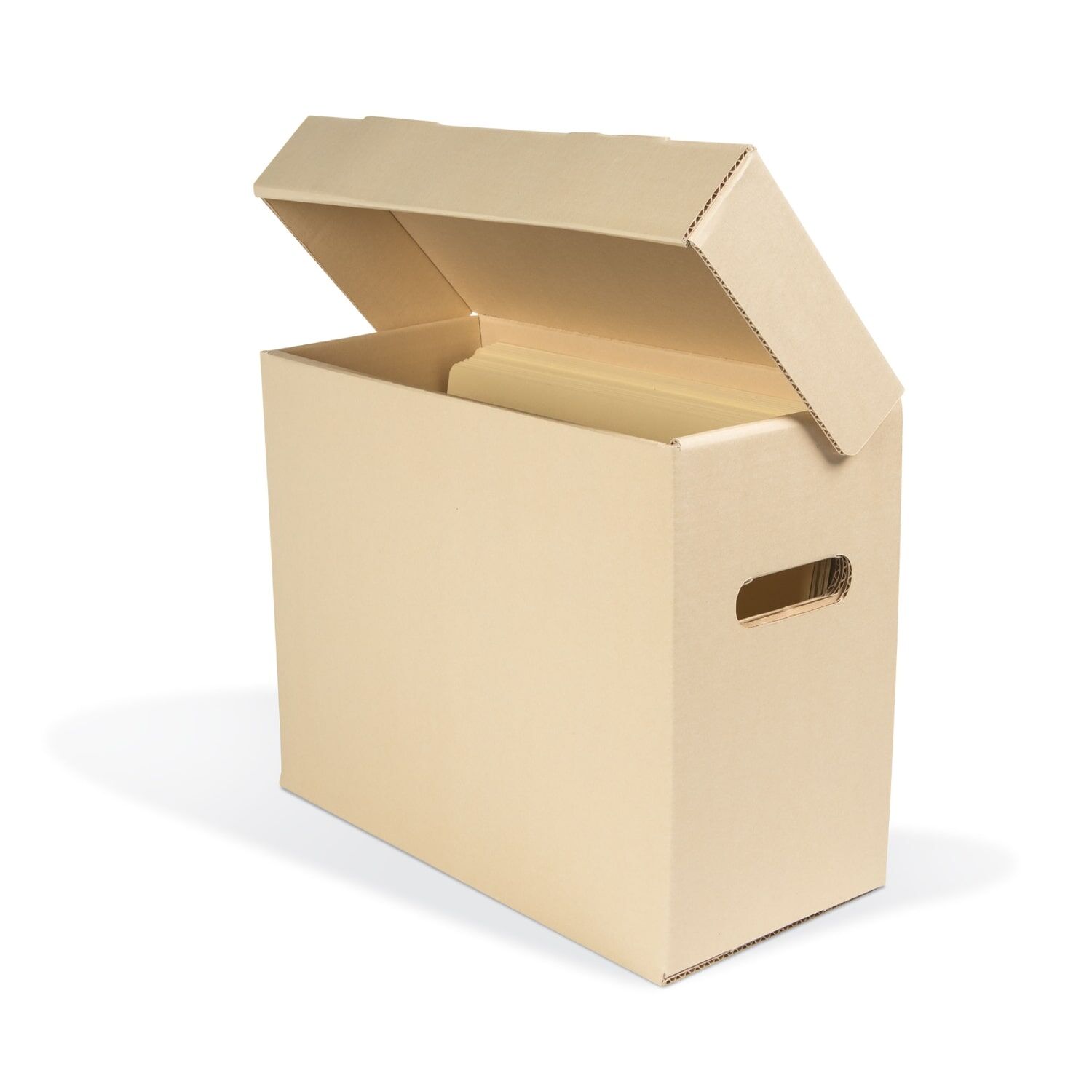 Gaylord Archival® Flip-Top Half-Size Letter Record Storage Carton